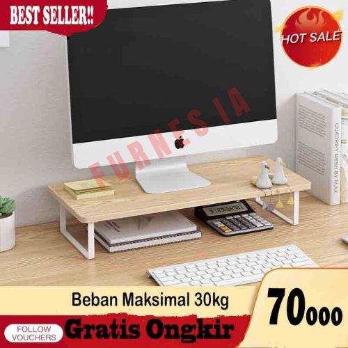 Monitor Stand Layar Komputer Rak Dudukan STAND LAPTOP yang Ditingkatkan ...