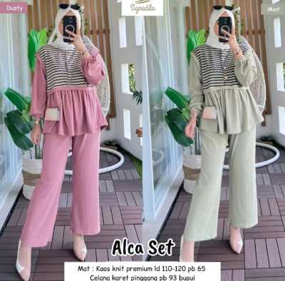GRATIS ONGKIR ALCA SET TERBARU VIRAL / SETELAN WANITA MODEL TERBARU ...